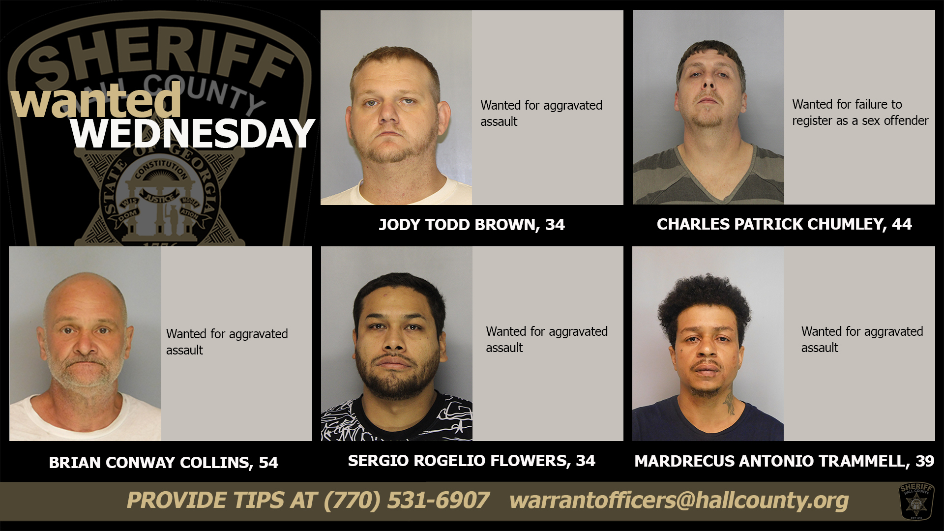 HCSO: Wanted Wednesday