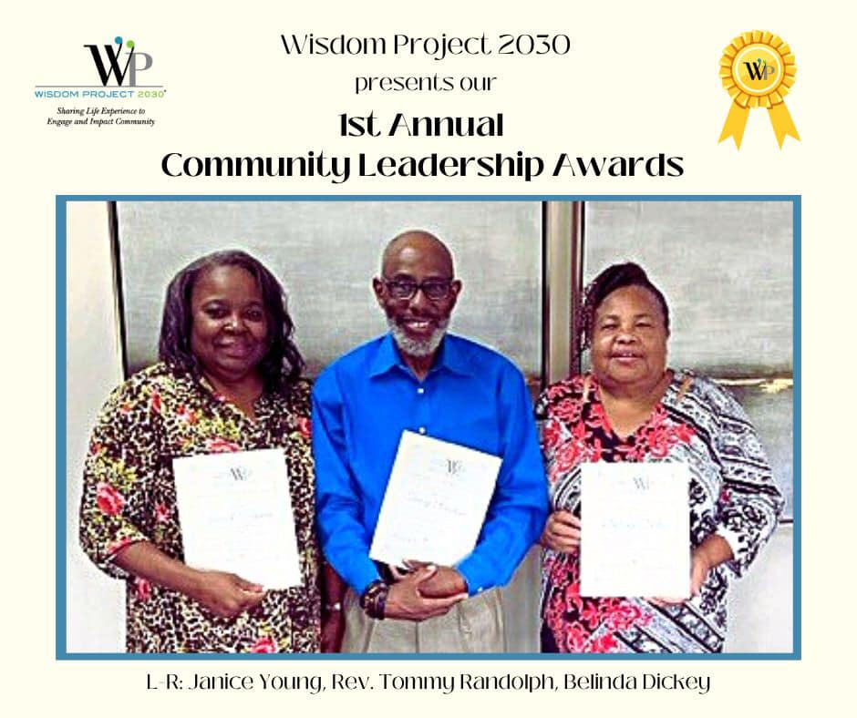 Wisdom Project 2030's 2023 Community Leadership Award winners