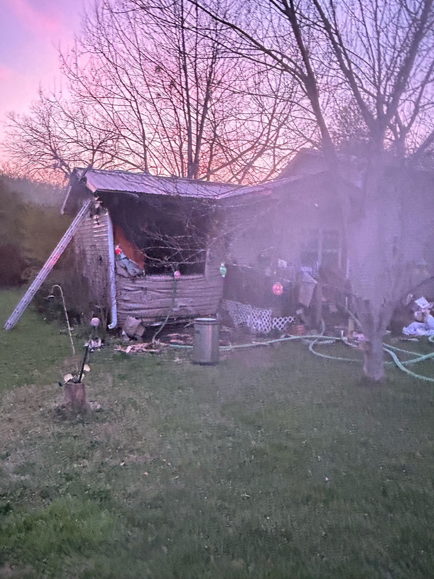 Lula house fire; two people treated
