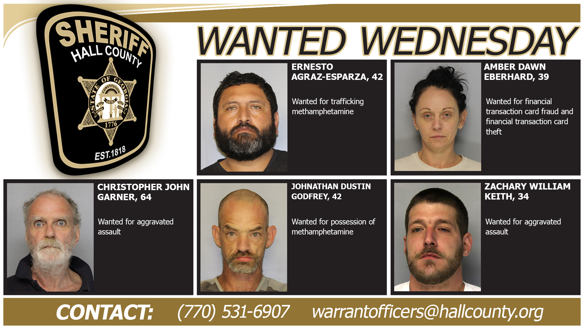 HCSO: Wanted Wednesday