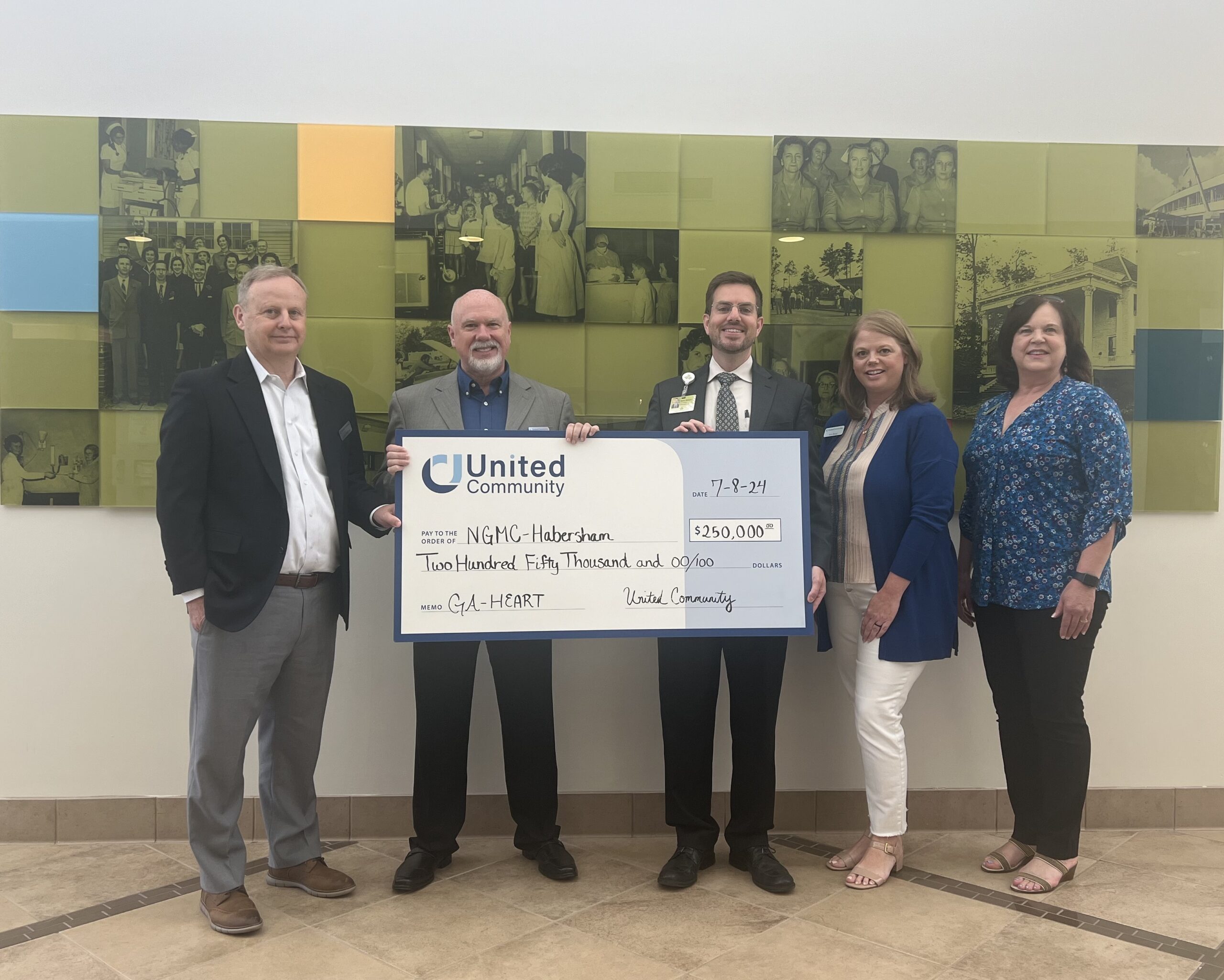 United Community Bank makes record contribution to NGHS hospitals