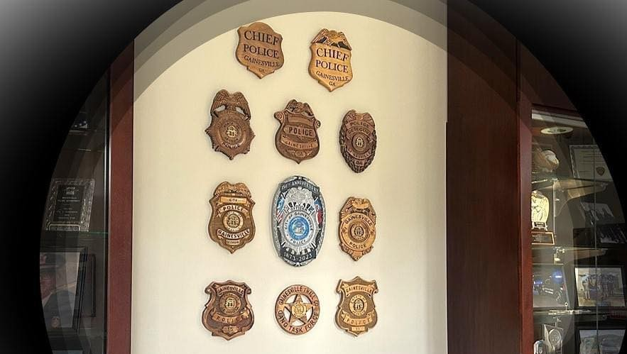 GPD's Wall of Badges now on display