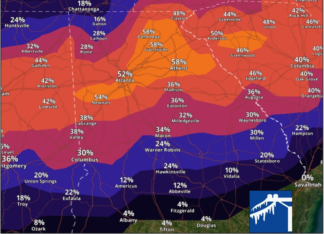 Chances of ice, snow later in week 'increasing'; Winds the problem Monday