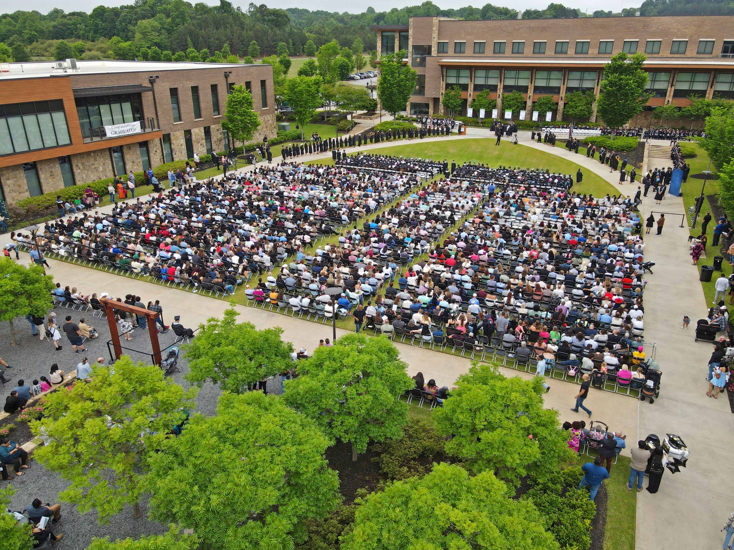 Tassel turnin' time at Lanier Tech