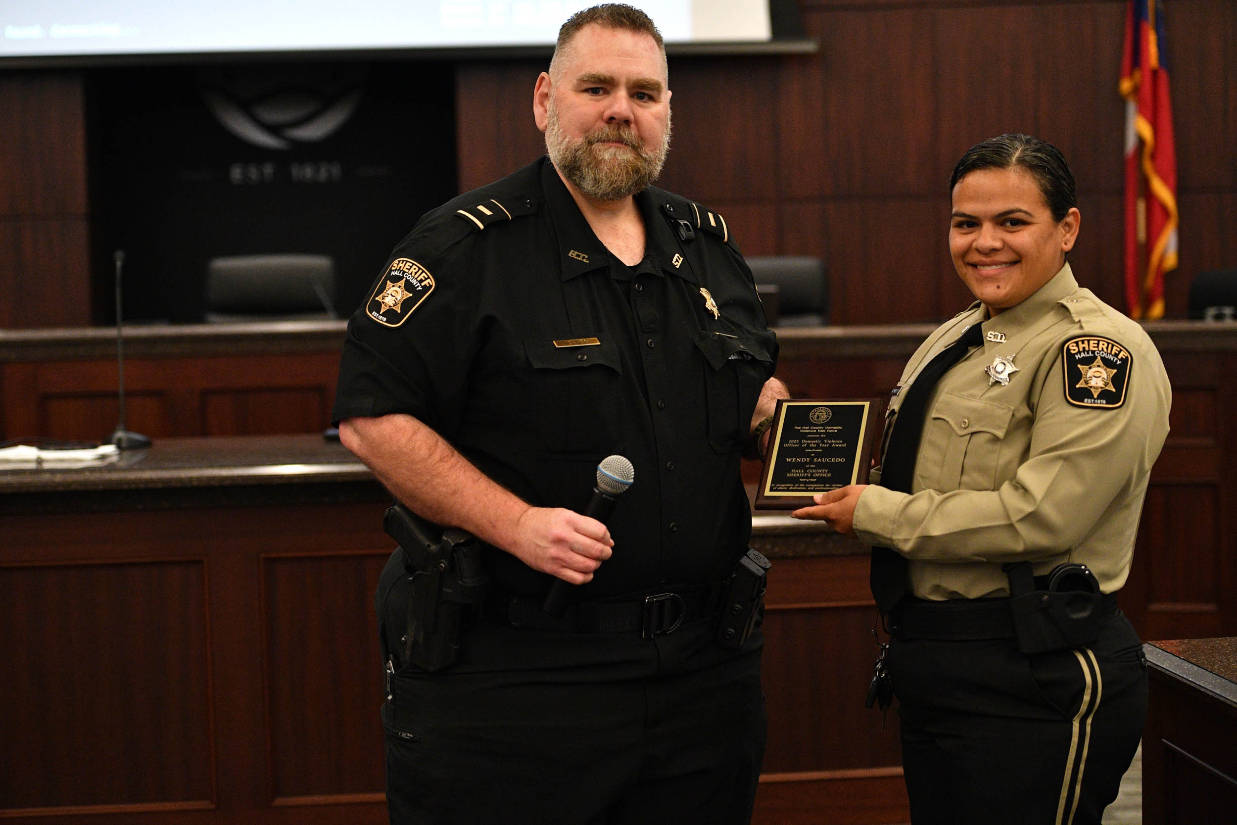 Domestic Violence Task Force recognizes Hall sheriff's deputy